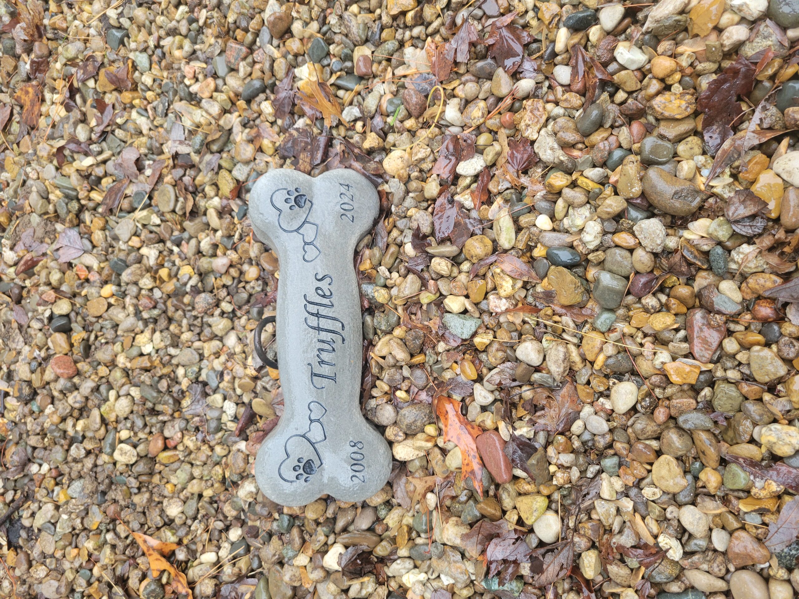 Bone Shape Pet Memorial Stone - Melton Memorials