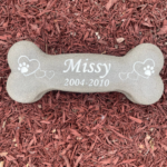Bone Shape Pet Memorial Stone - Melton Memorials